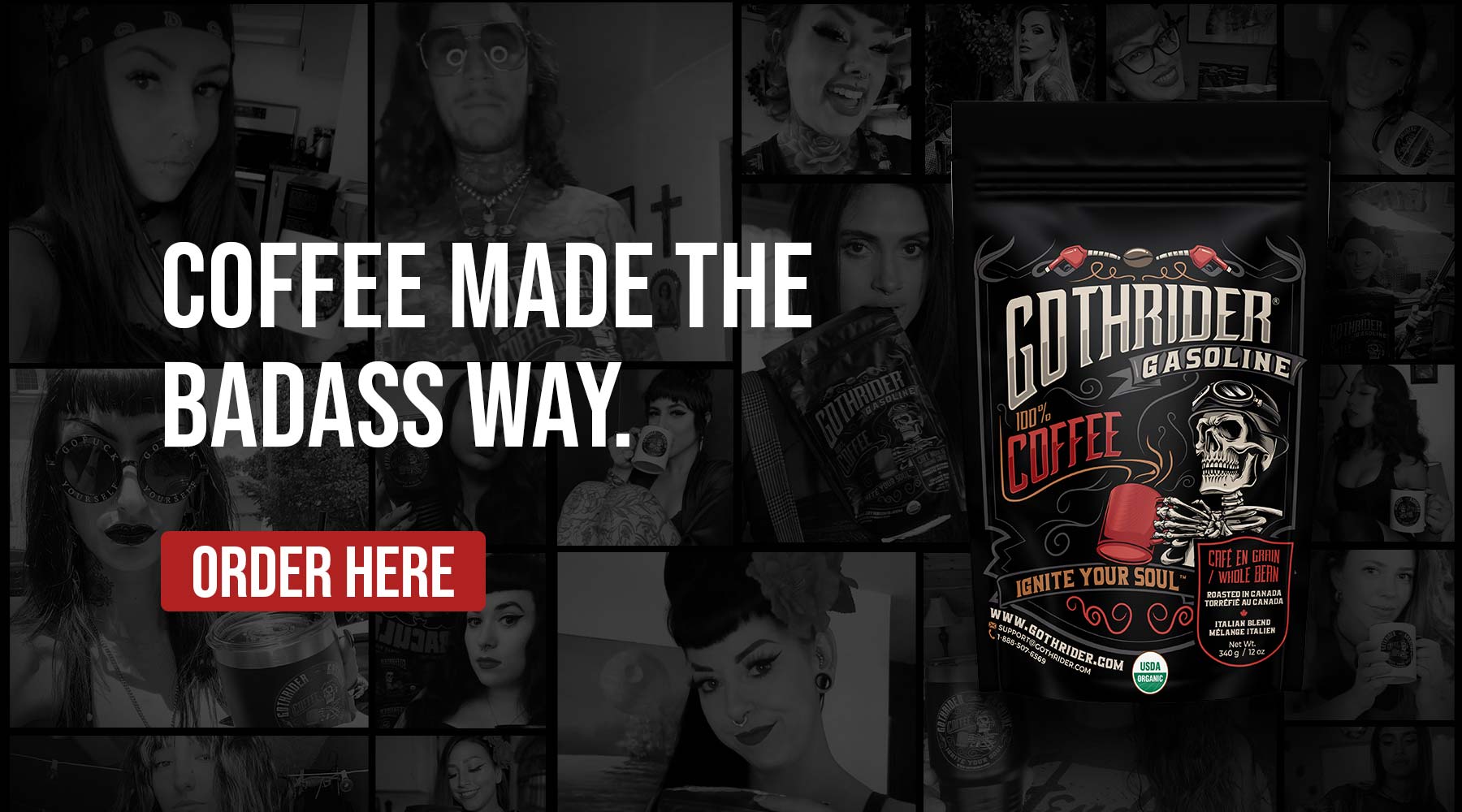 GothRider® Badass Coffee | The Strongest, Greatest Tasting Coffee