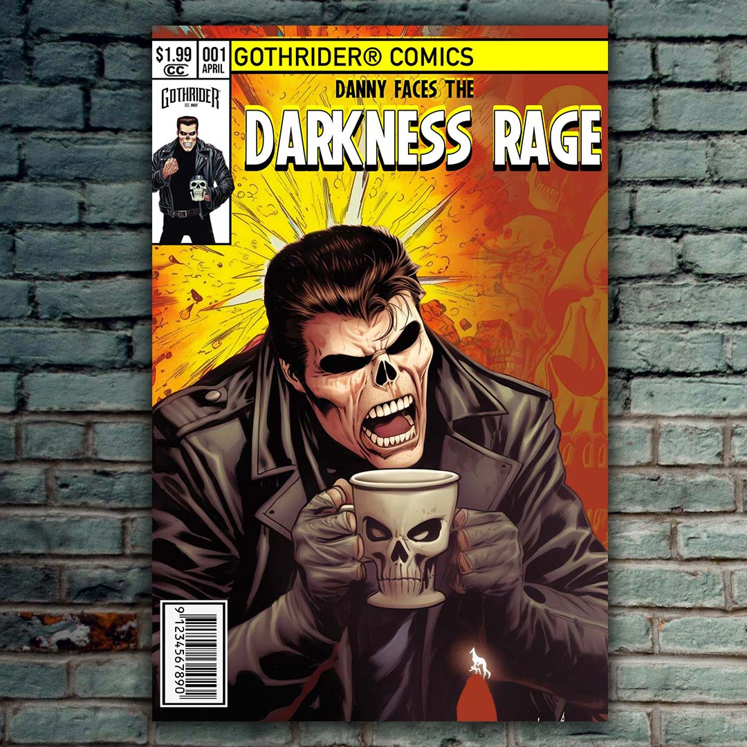 Darkness Rage Comic Book Cover Metal Plaque Sign