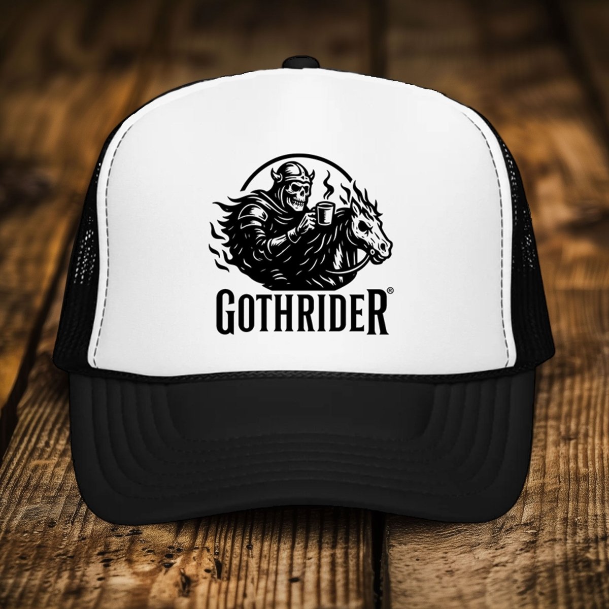 GothRider Knight of Coffee Cap